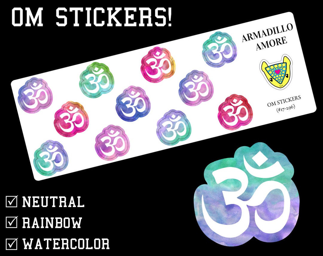 Om Stickers {11 Fancy Matte Planner Stickers} 296 - Etsy