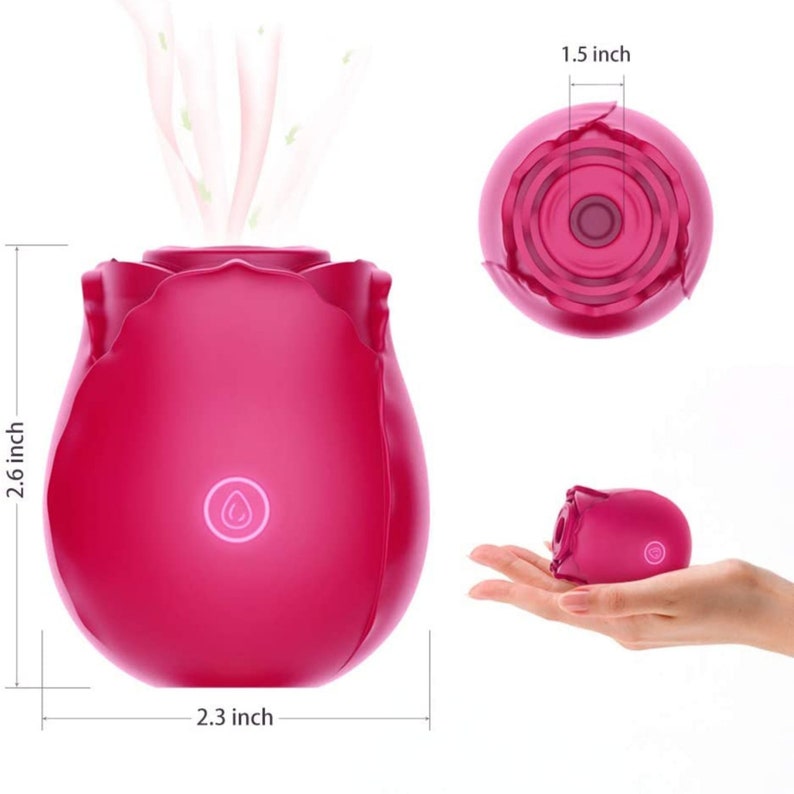 Rose Sex Toy Vibrator 10 Suction Options Intimate Women Etsy