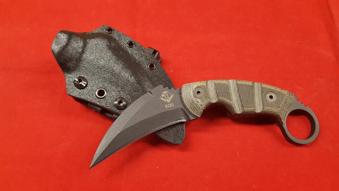 Custom Okc Eod Karambit Kydex Sheath Black SHEATH ONLY - Etsy