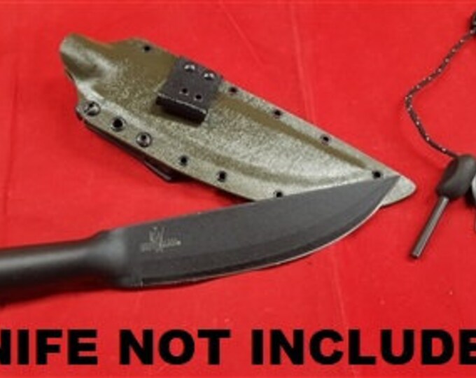 BLACK SHEATH FOR Custom Kydex Sheath for Cold Steel Bushman sheath Only ...