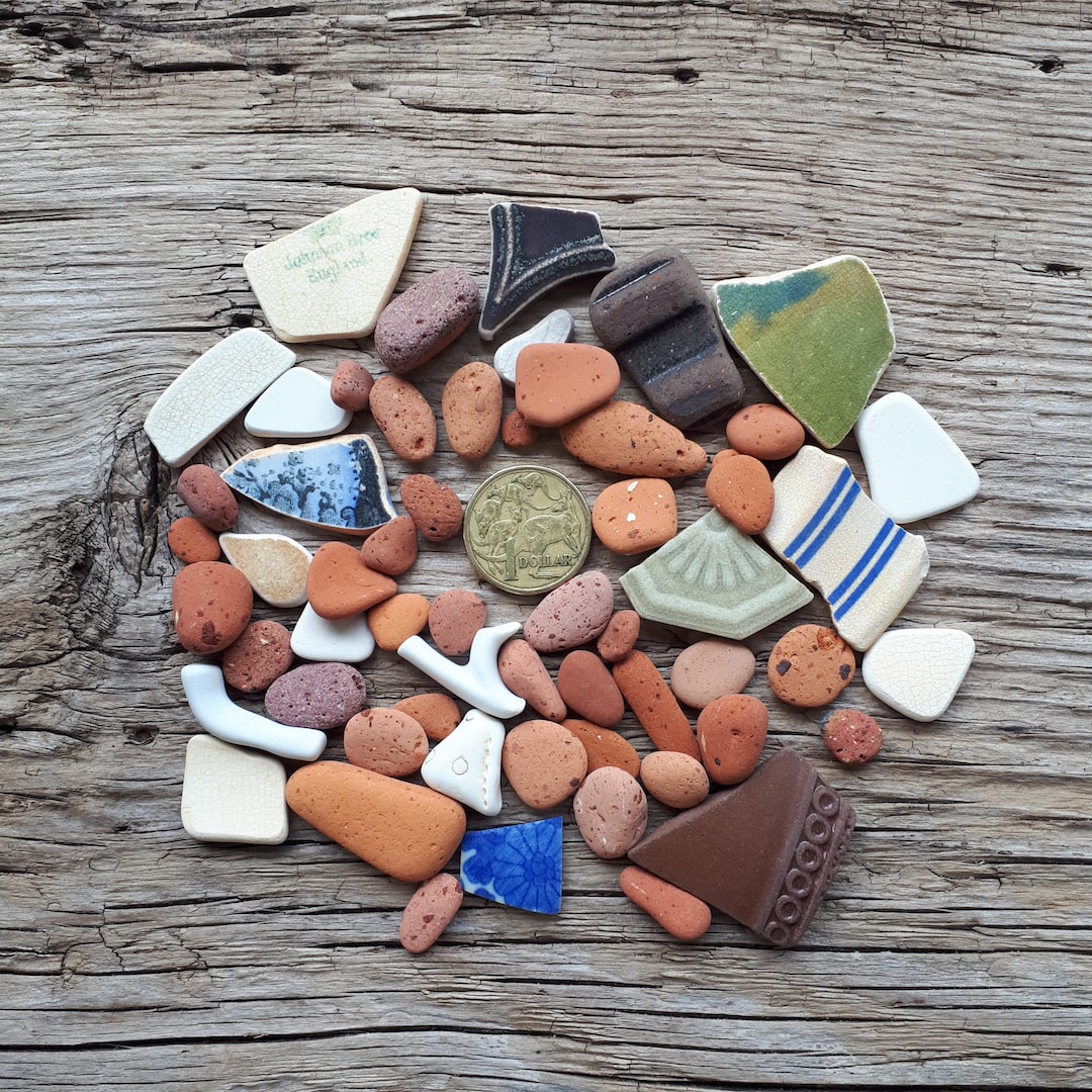 Sea Pottery Genuine Terracotta Shards Sea Beach Bricks for - Etsy