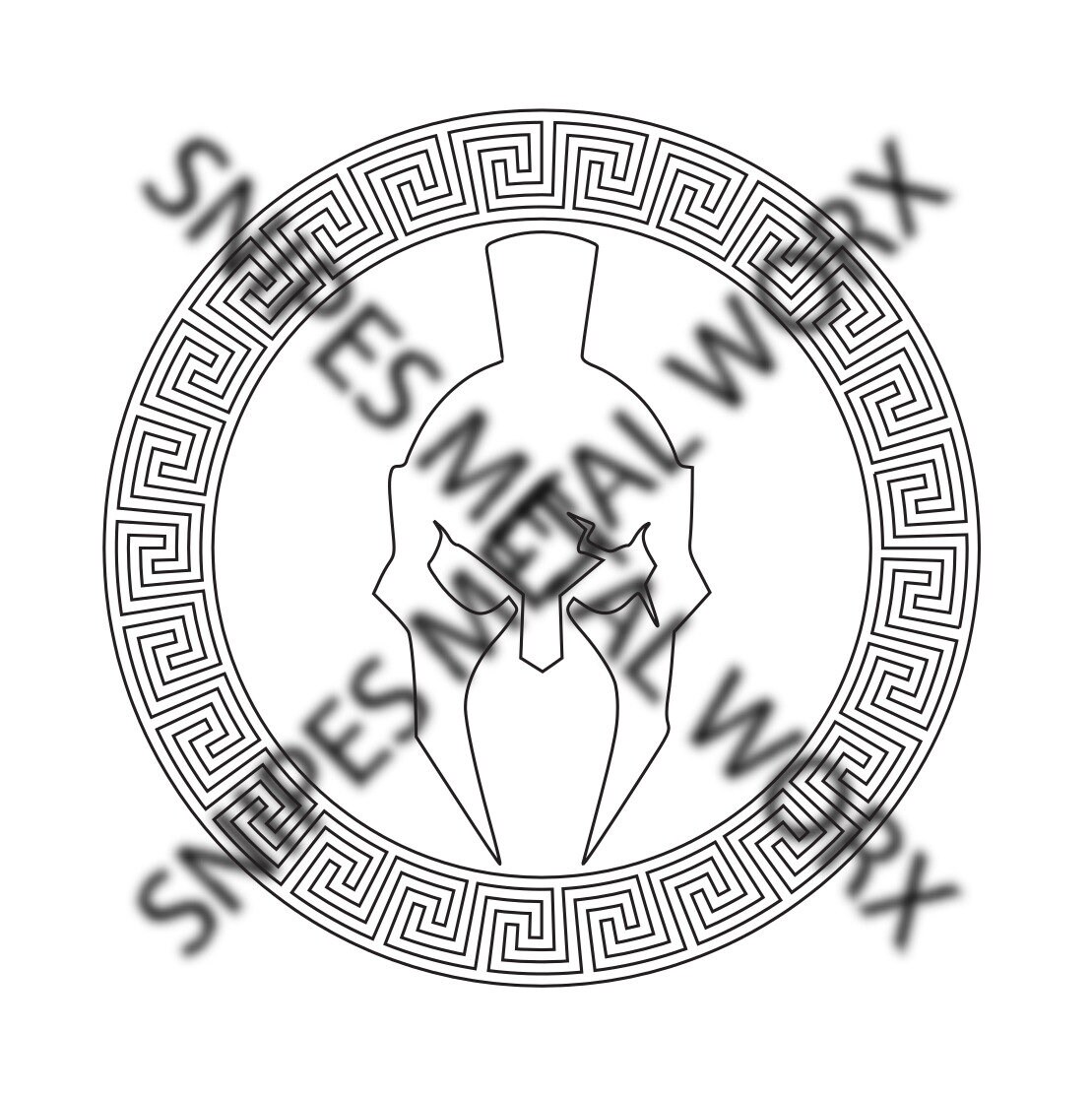 Spartan Warrior Coin DXF SVG Worry Challenge EDC Haptic - Etsy