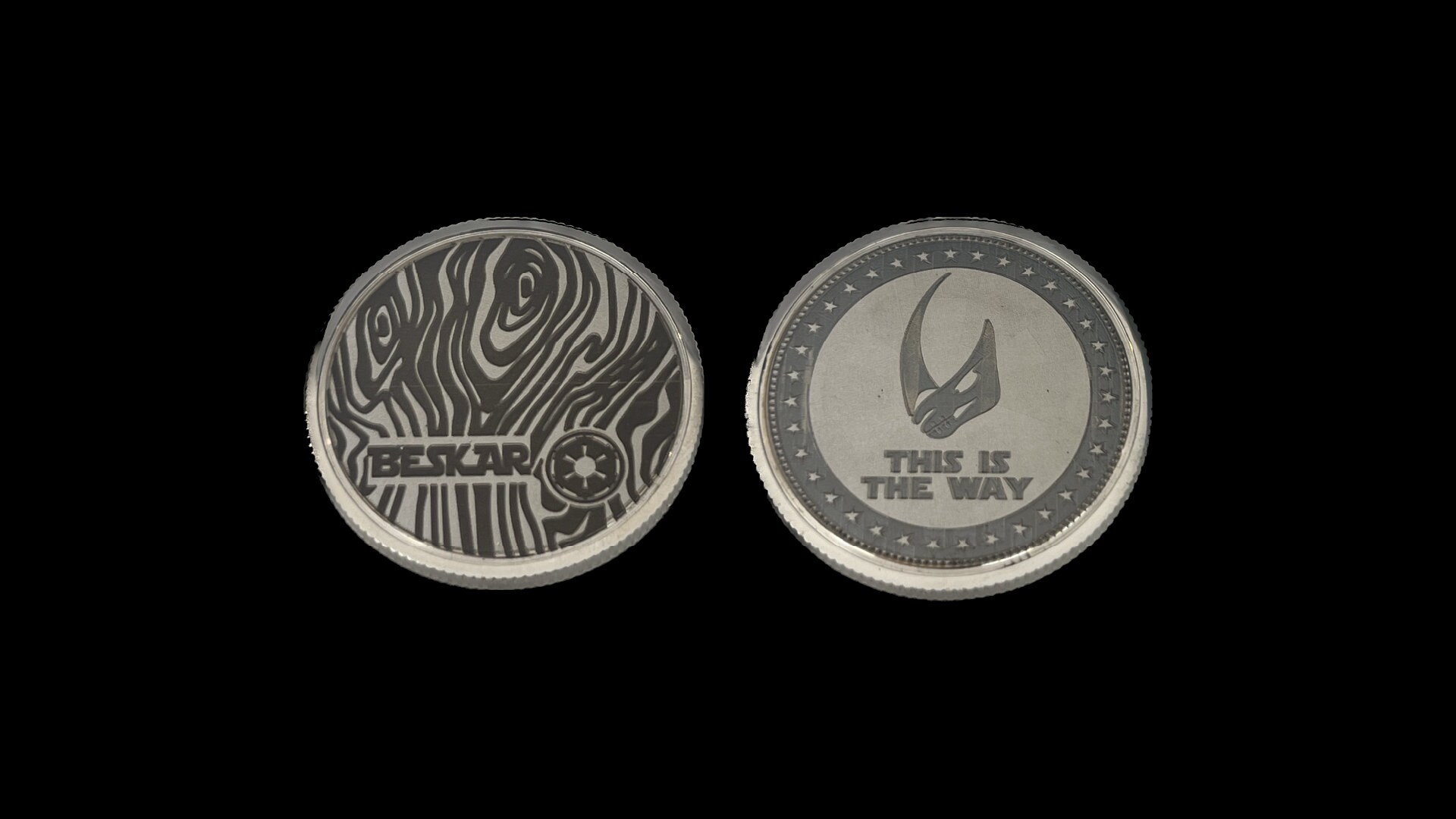 Star Wars Challenge Coin Mandalorian Stainless Steel This is the Way ...