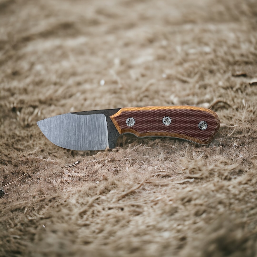 Handmade EDC Knife Elmax Stainless Steel Leather Kydex Hunt Bushcraft ...