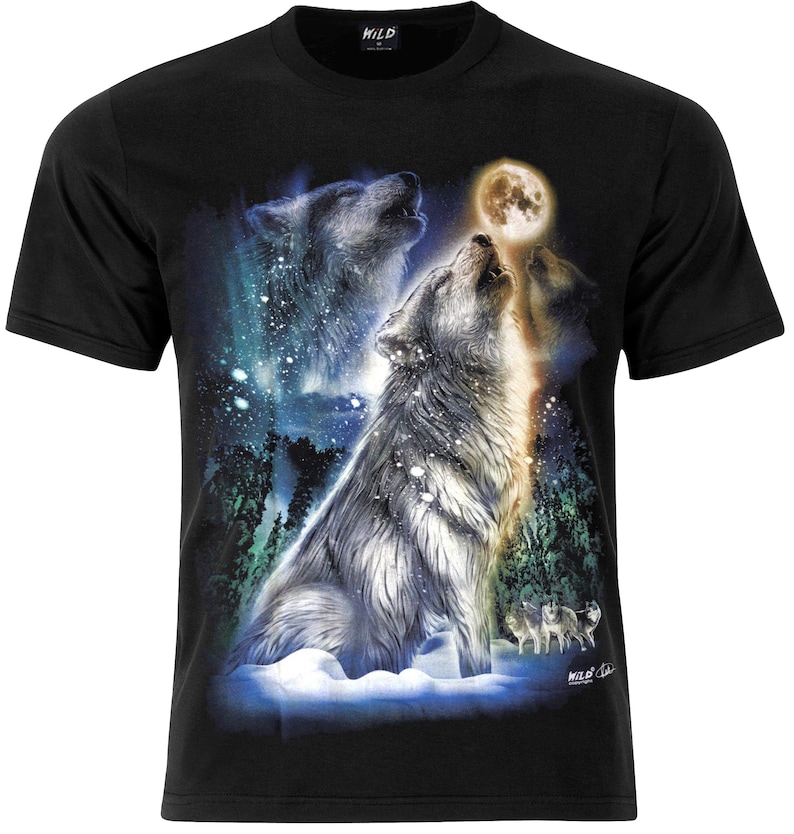 Howling Wolf T-Shirt | Etsy