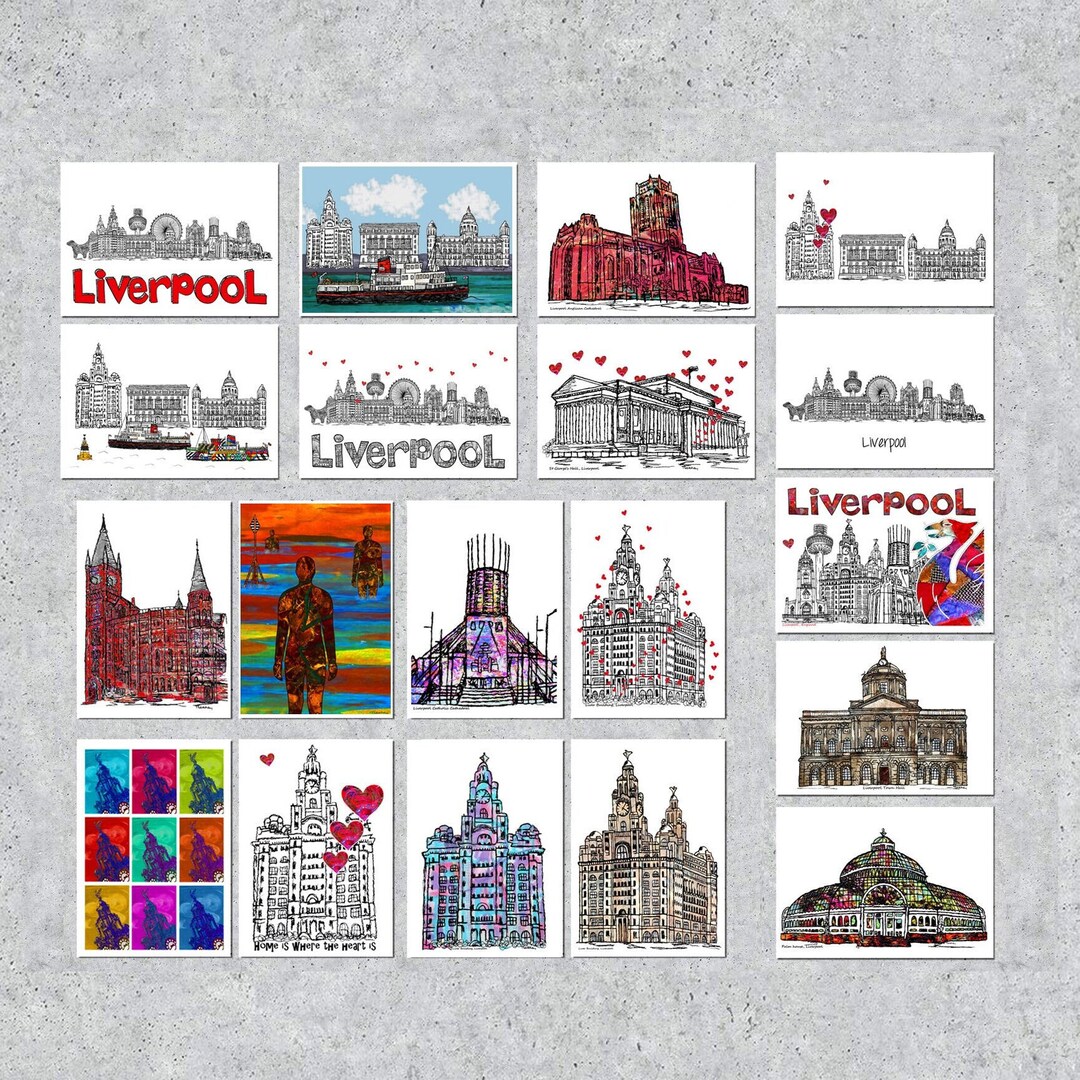 Liverpool Souvenir Fridge Magnets, Liverpool Landmarks - Etsy