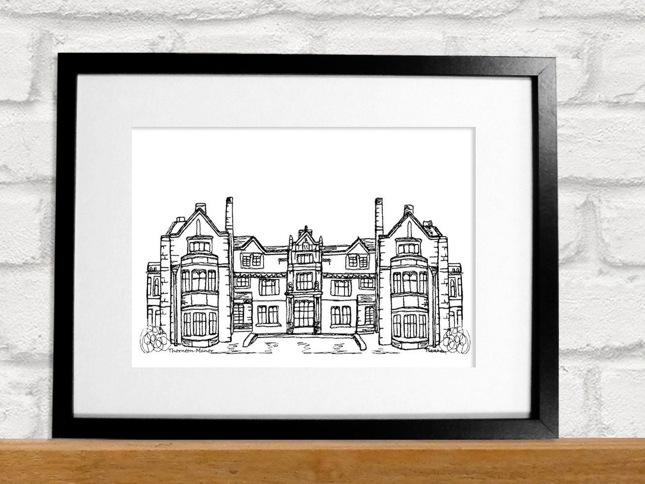 Thornton Manor Wirral Cheshire print mounted framed or | Etsy