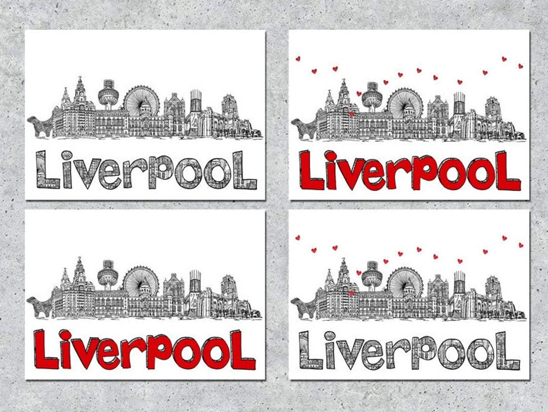 Liverpool Skyline Fridge Magnet Uni keepsake Memento - Etsy 日本