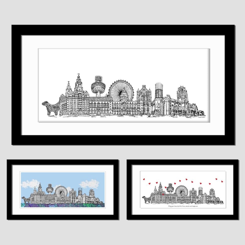 Liverpool Skyline - Etsy UK