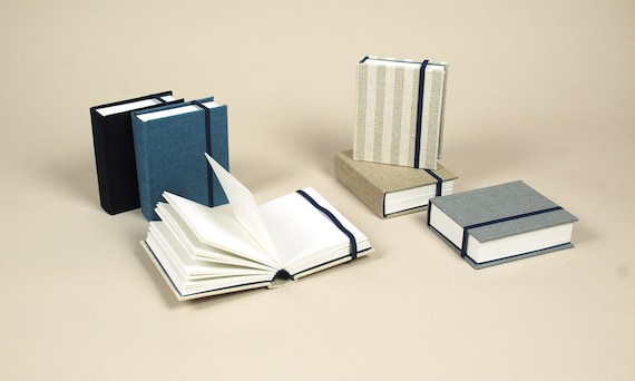 Mini Linen Notebook Diary Sketchbook Handy Journal - Etsy