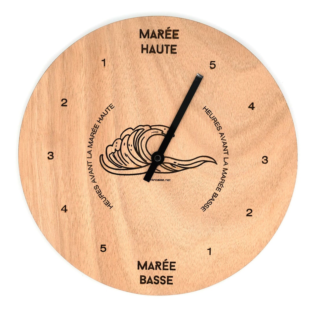 Wooden Tides Clock Customizable - Etsy