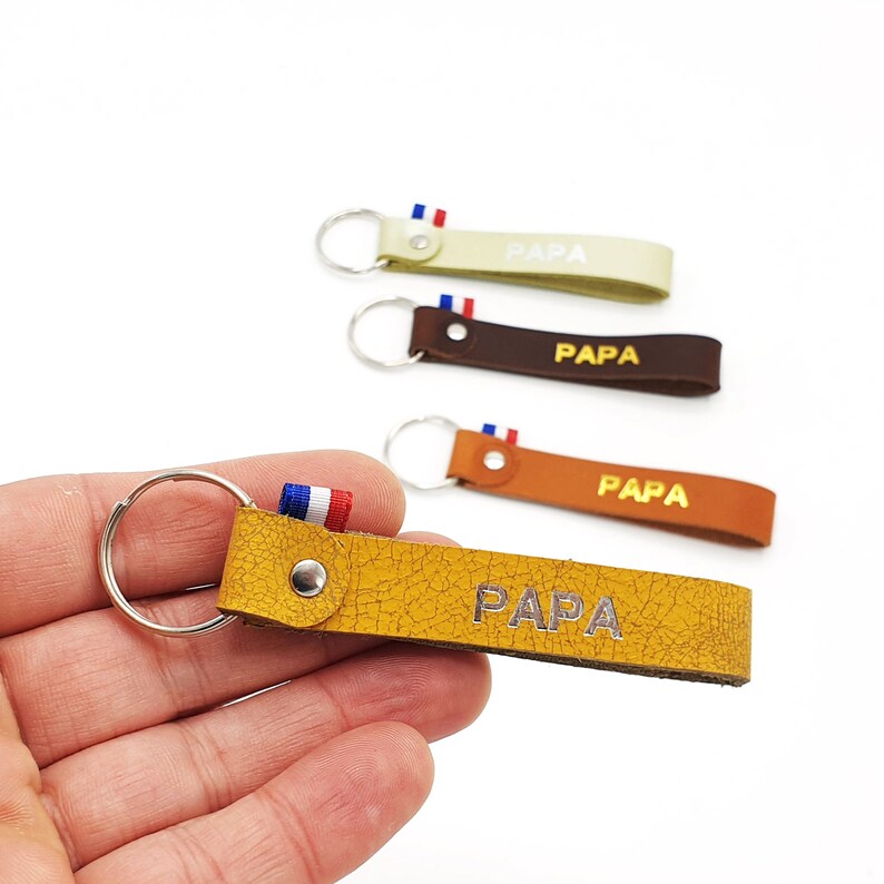 Leather Key Holder dad - Etsy