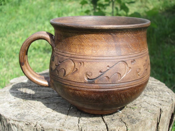 Pottery Mug Handmade Stoneware Mug Clay Mug Pottery Coffee Etsy