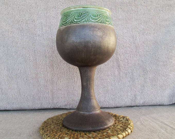 Holy Grail Ceramic Goblet Medieval Goblet Viking Mug Pottery Chalice ...