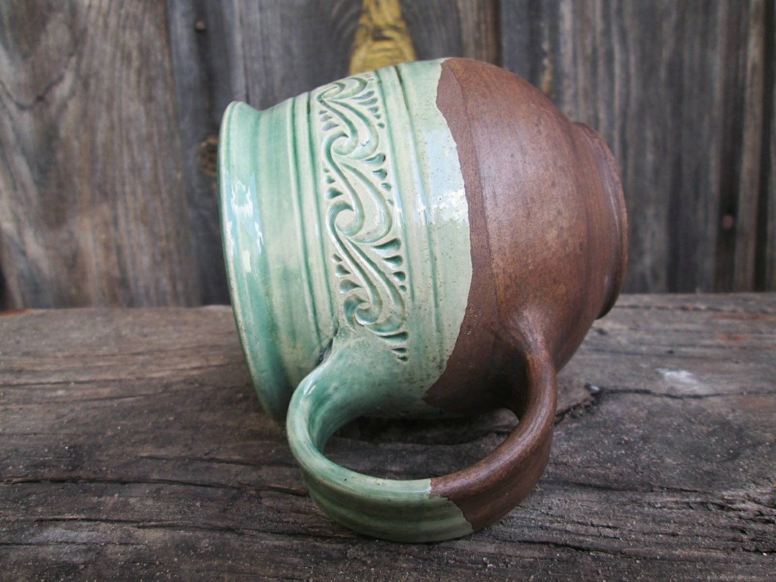 Clay Pottery Mugs Eco Mugs Pottery Mug Ceramic Cup Hand Thrown - Etsy