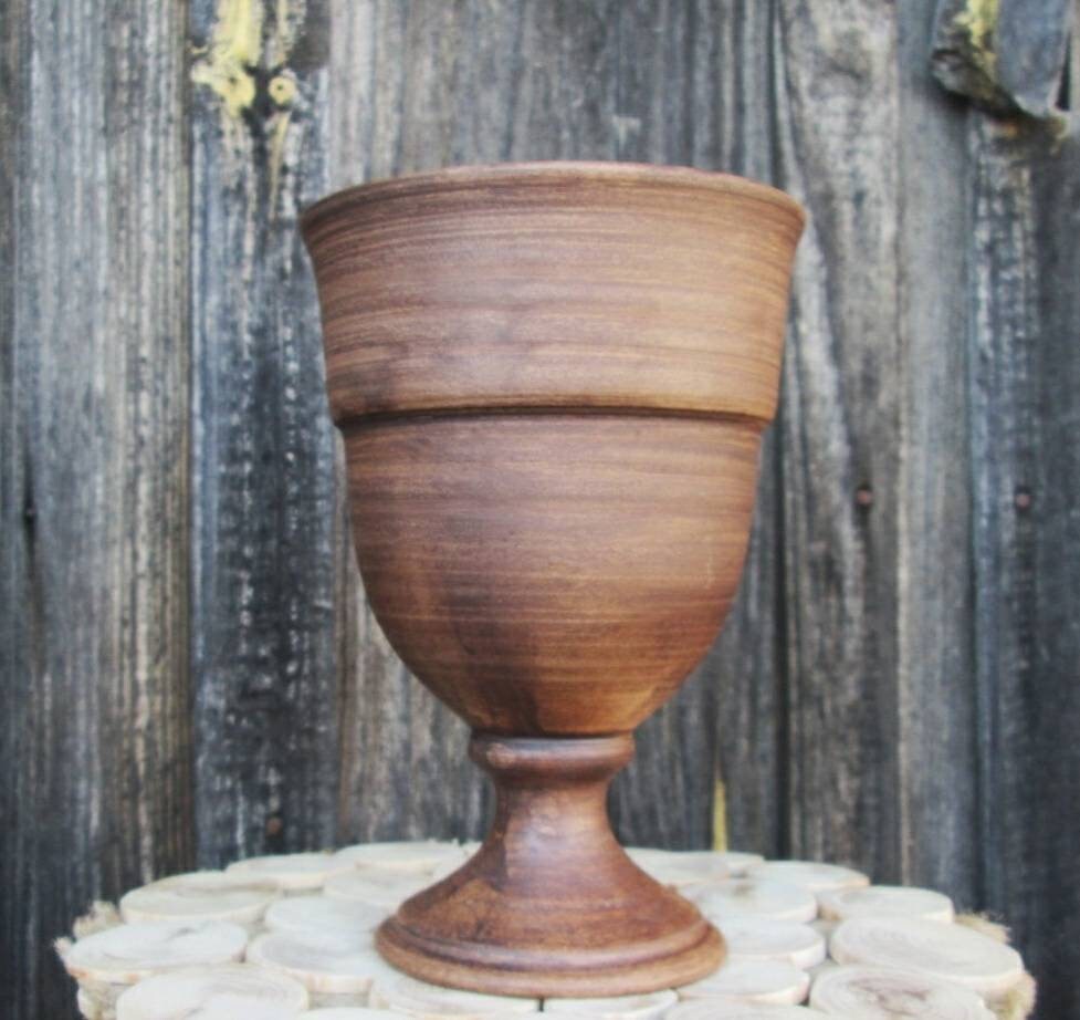 Holy grail ceramic goblet medieval goblet viking mug pottery | Etsy