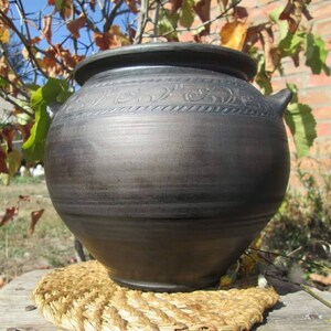 Large Ceramic Pot Pottery Cookware Pottery Casserole Ceramic Pot Lid ...