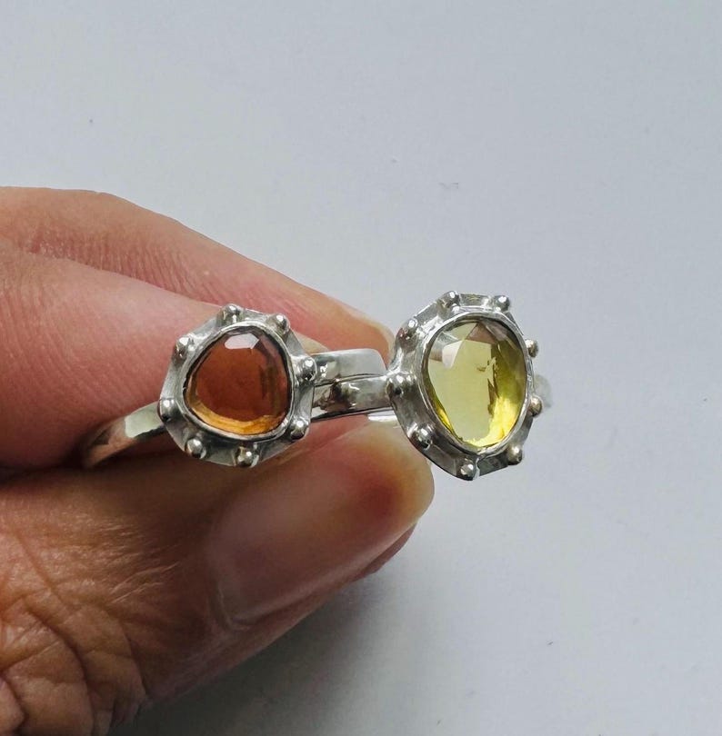 Tourmaline Sterling Silver Ring: Pink Green or Yellow, October ...