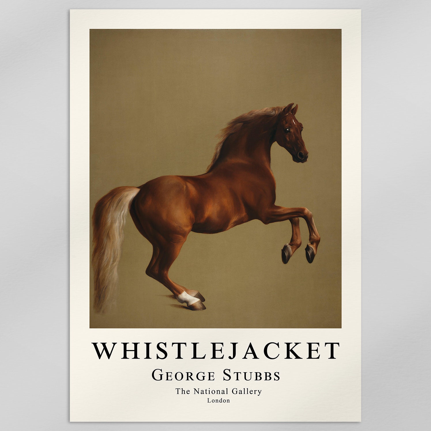George Stubbs, Whistlejacket, Fine Art Poster Print Wall Art ...