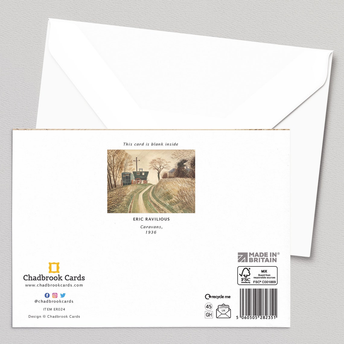 Caravans Eric Ravilious Greetings Card - Etsy