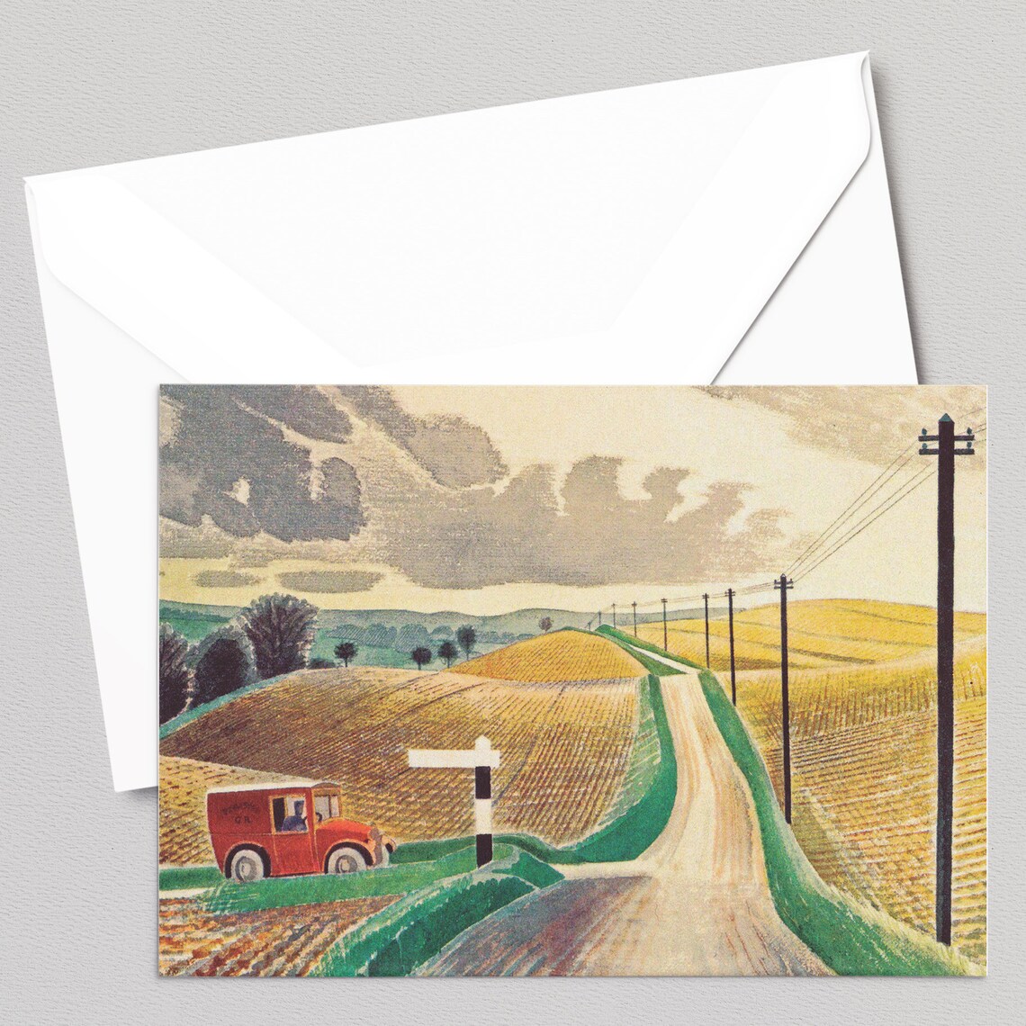 Eric Ravilious Greeting Card Collection Landscapes Set of - Etsy