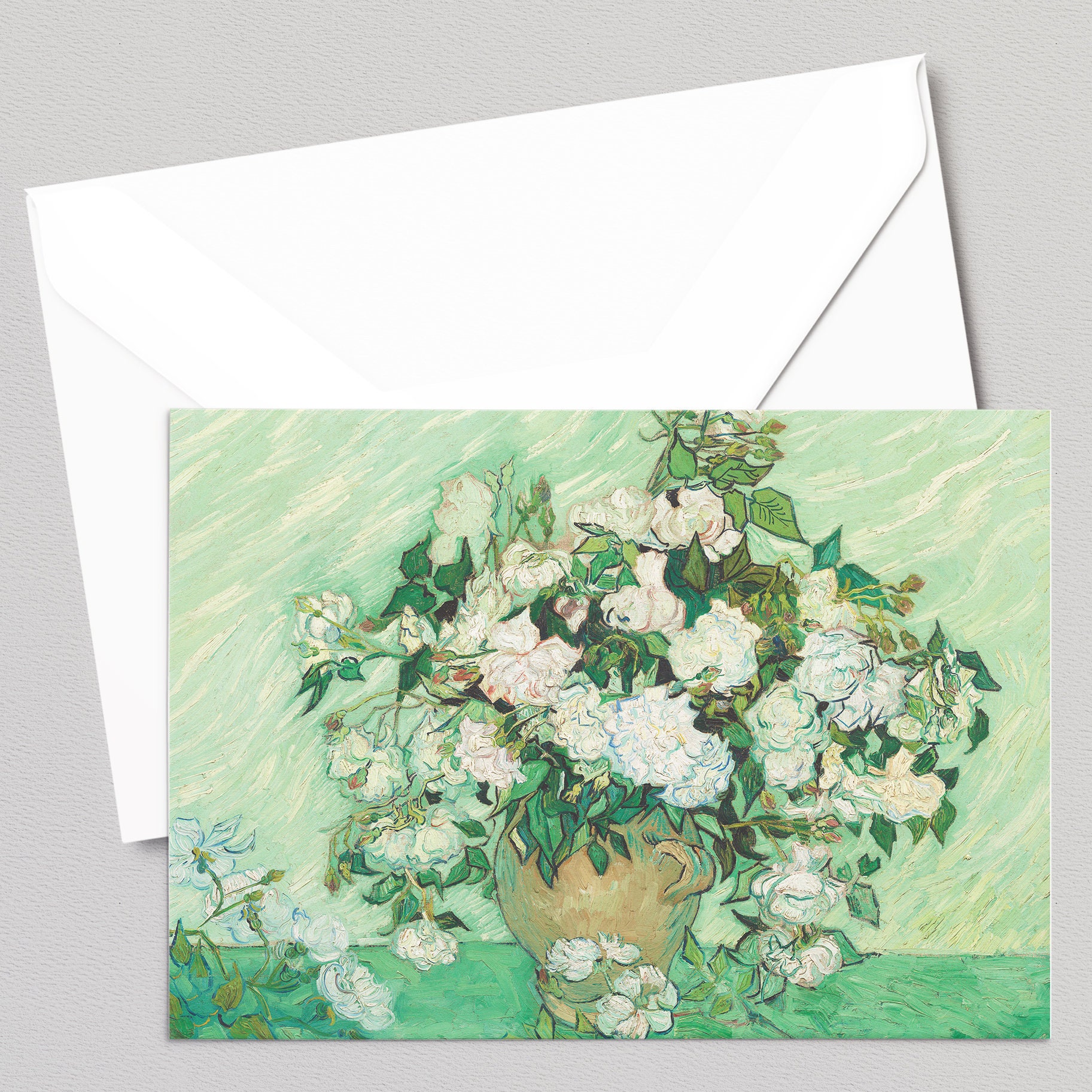 Roses Vincent Van Gogh Greetings Card - Etsy