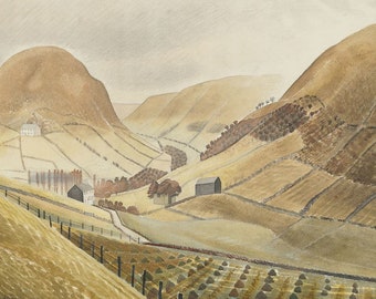 Chalk Paths by Eric Ravilious Print Poster - Etsy