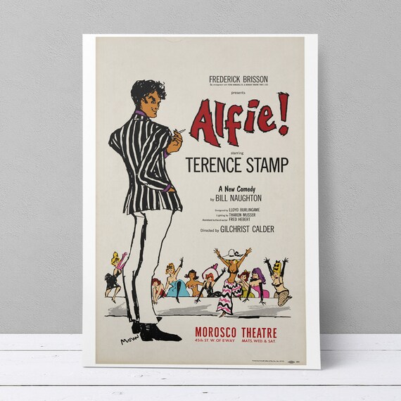 Alfie Poster 1964 Reproduction Print of a Vintage Broadway - Etsy