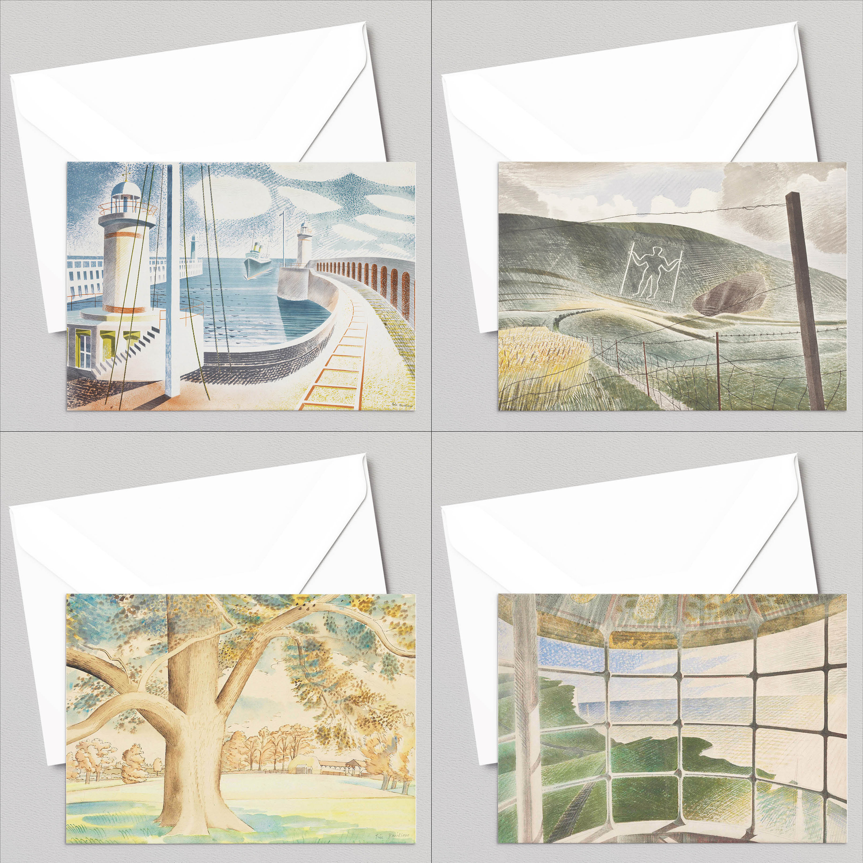 Eric Ravilious Favourite Paintings Volume 1 Assorted Greetings Cards ...