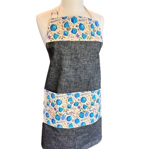 Magic Inspired Fun DND Themed Pattern Apron With Game Dice - Etsy
