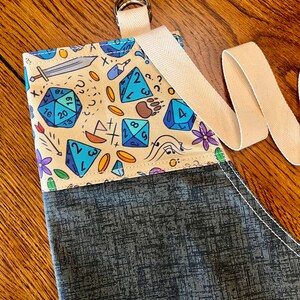 Magic Inspired Fun DND Themed Pattern Apron With Game Dice - Etsy