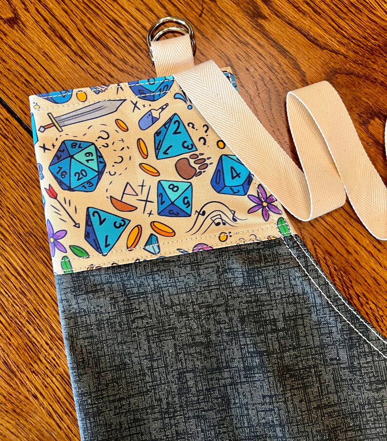 Magic Inspired Fun DND Themed Pattern Apron With Game Dice - Etsy