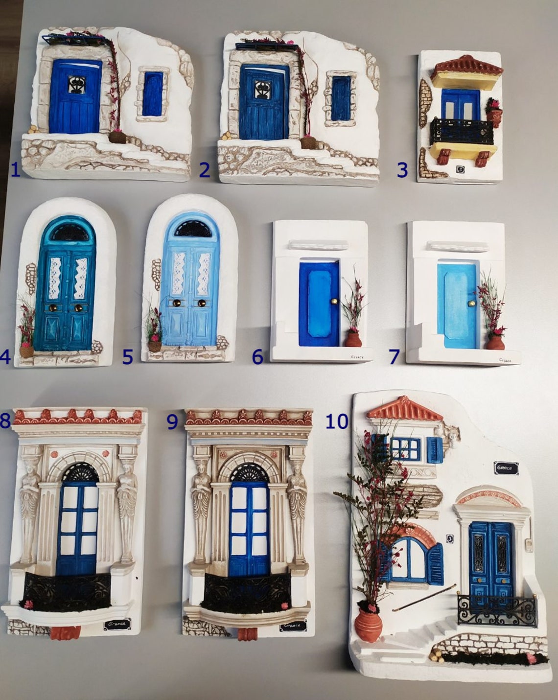 Handmade Ceramic Greek Isle Church Greek Islands Memorabilia - Etsy