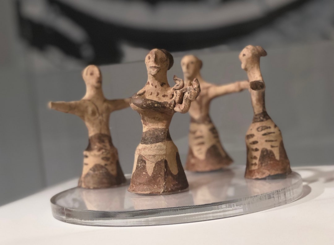Minoan Dancers Clay Figurines Gift Box - Museum Replica Art - Etsy