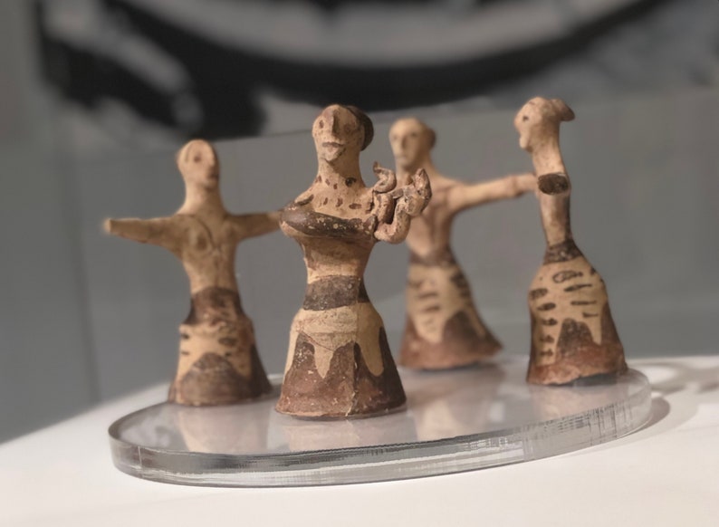 Minoan Dancers Clay Figurines Gift Box - Museum Replica Art - Etsy