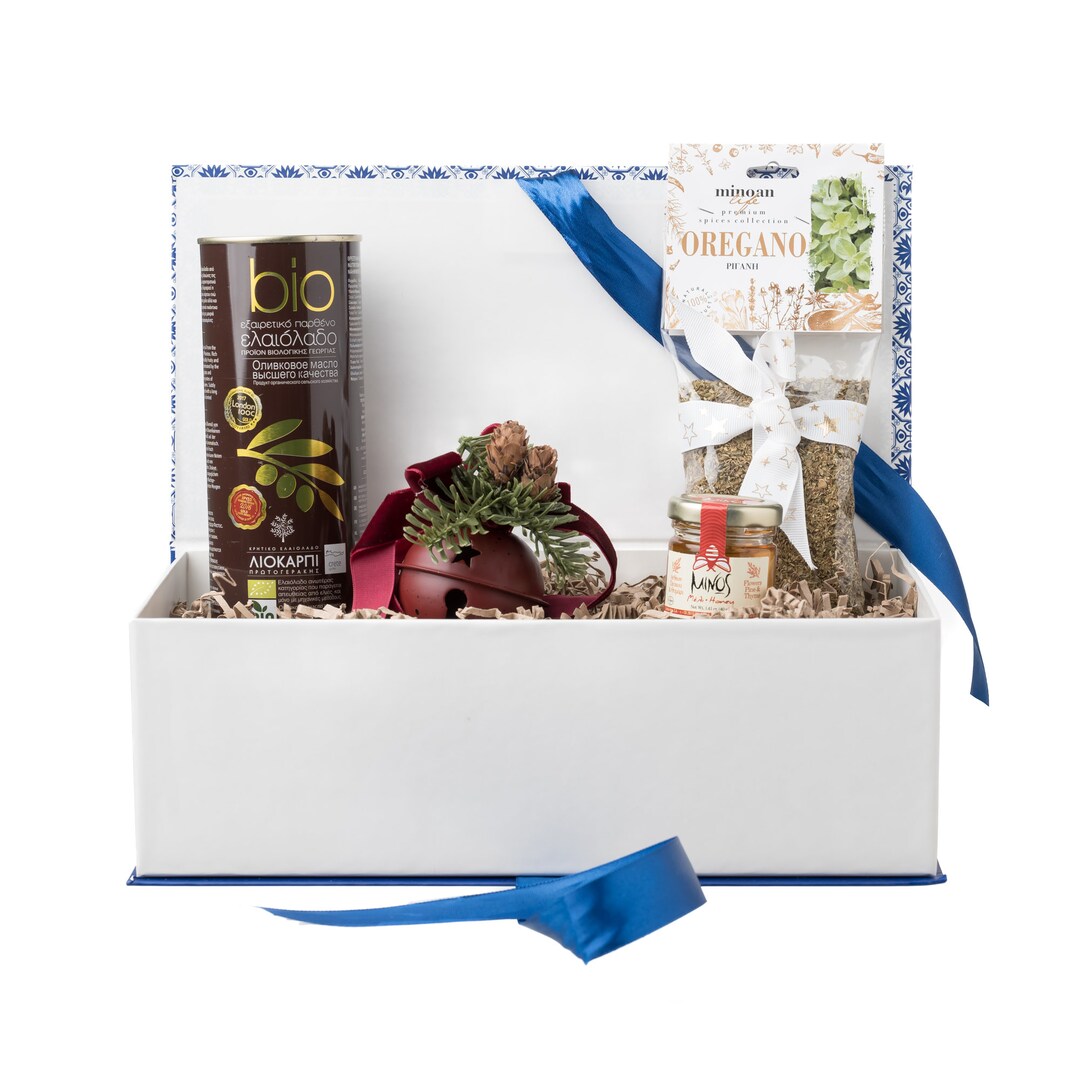 The festive Meal Gift Box Hamper With Greek Goodies Greek Gift to Send ...