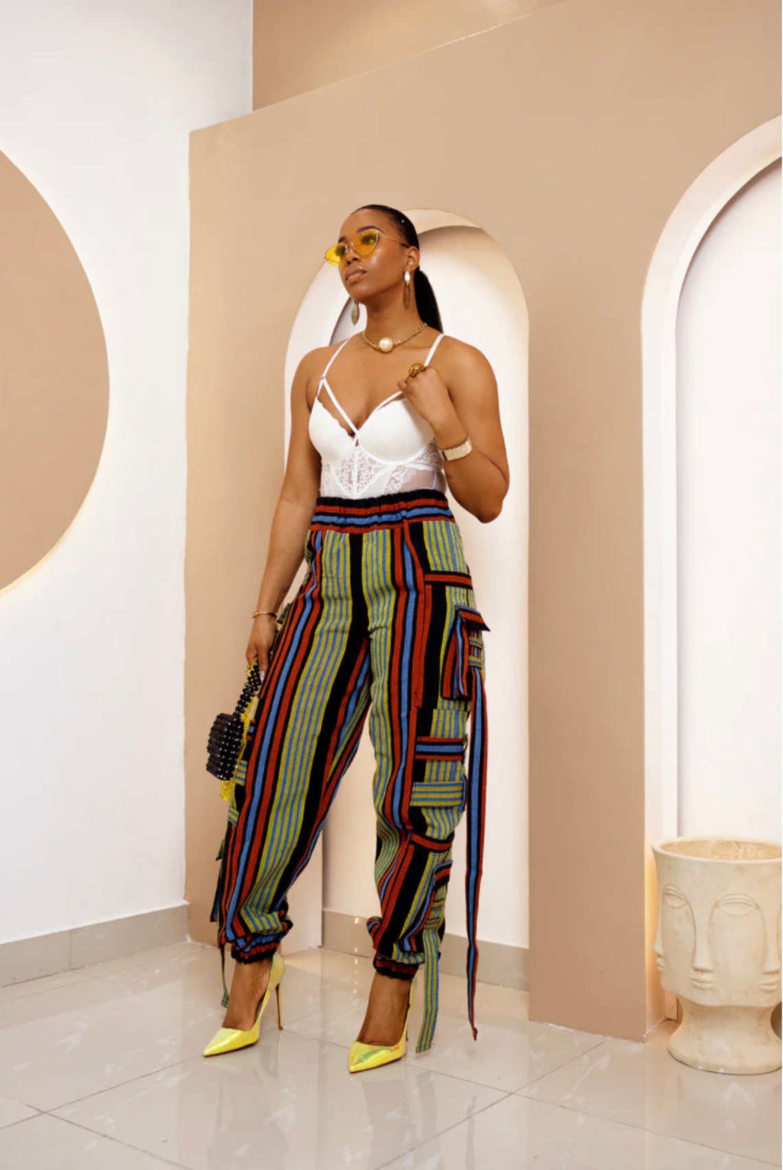 Onyenanke Aso Oke Cargo Pant - Etsy