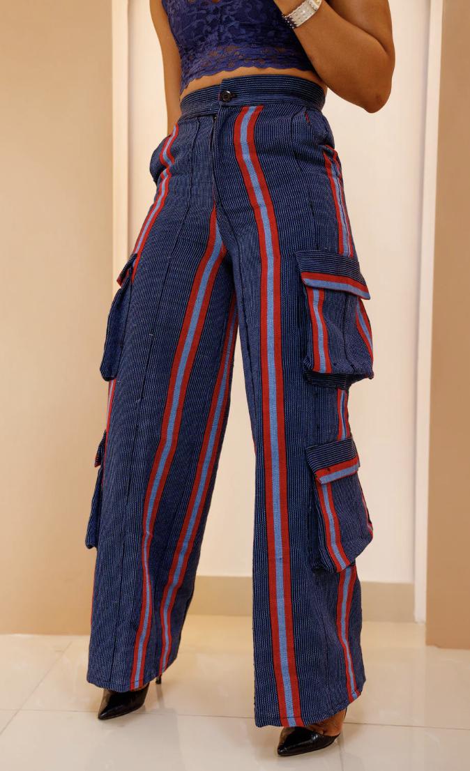 Okwa Aso Oke Cargo Pant - Etsy