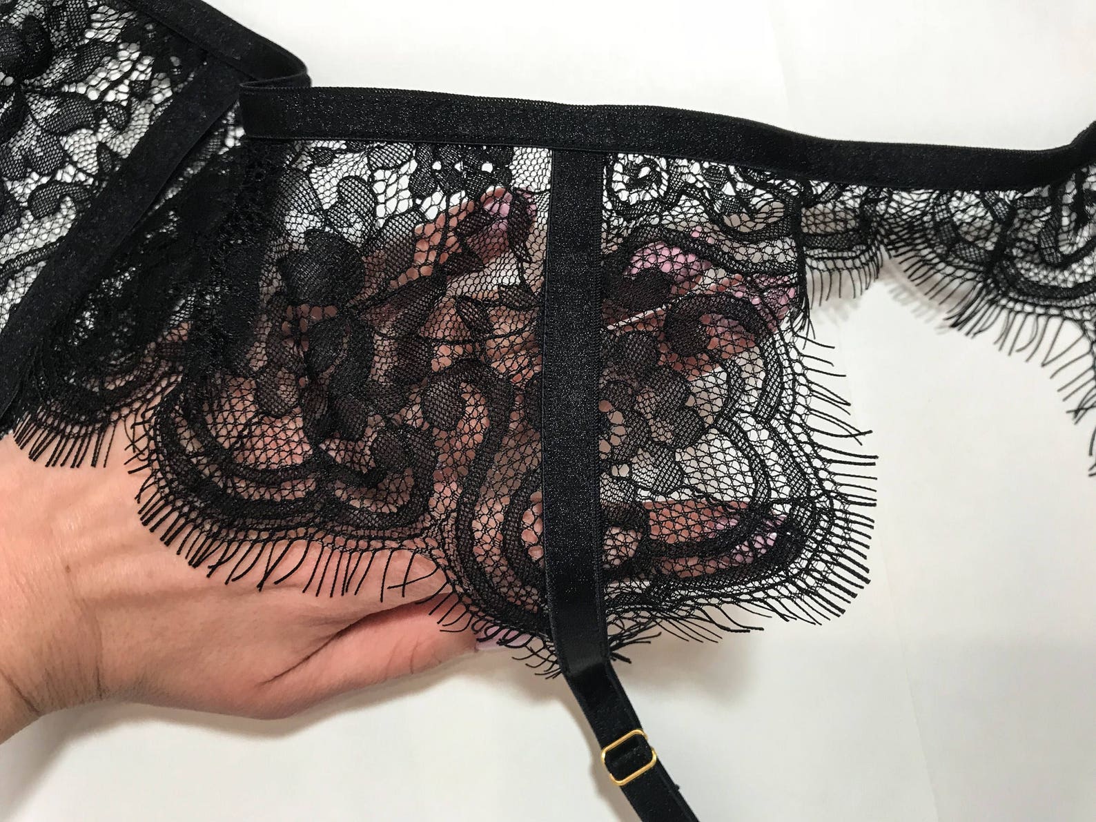 Lace Garter Belt Black Garter Belt Gift for Her Plus Size - Etsy