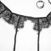 Lace Garter Belt Black Garter Belt Gift for Her Plus Size - Etsy