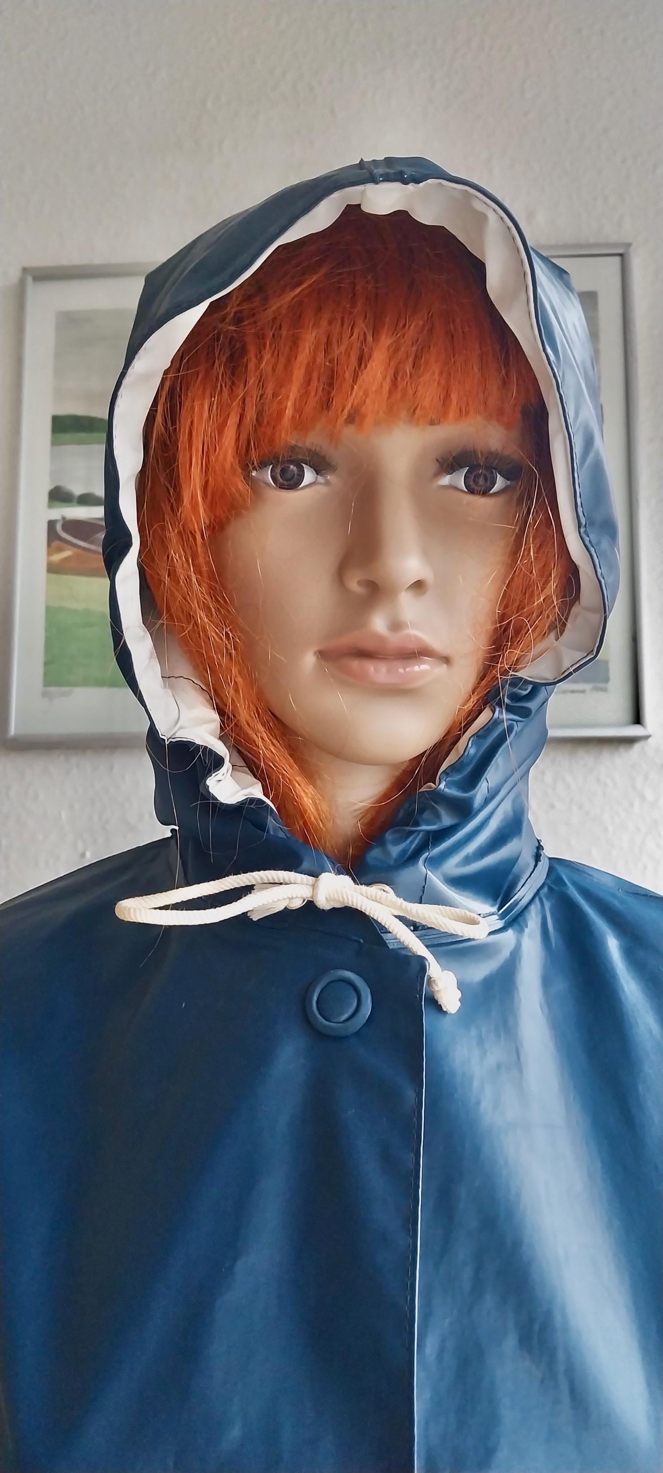 Blue Pvc Raincoat Rainjacket - Etsy
