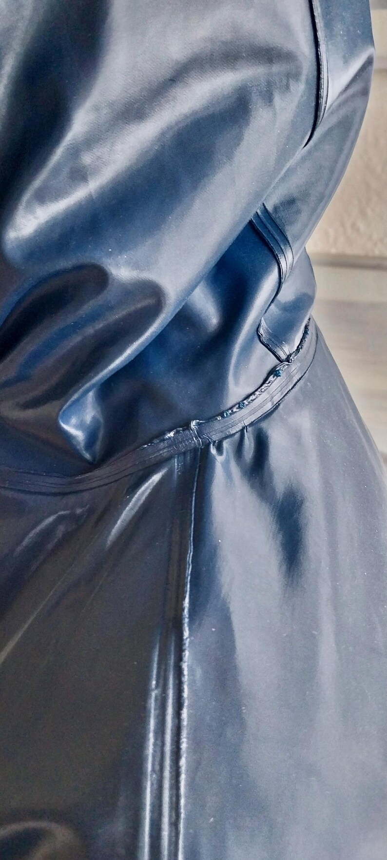 Blue Pvc Raincoat Rainjacket - Etsy