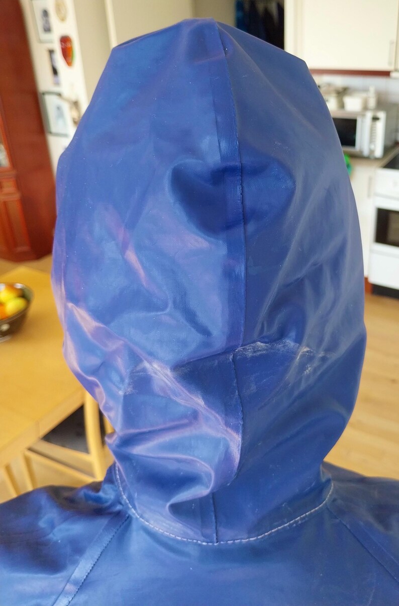 Blue Pvc Raincoat Rainjacket - Etsy