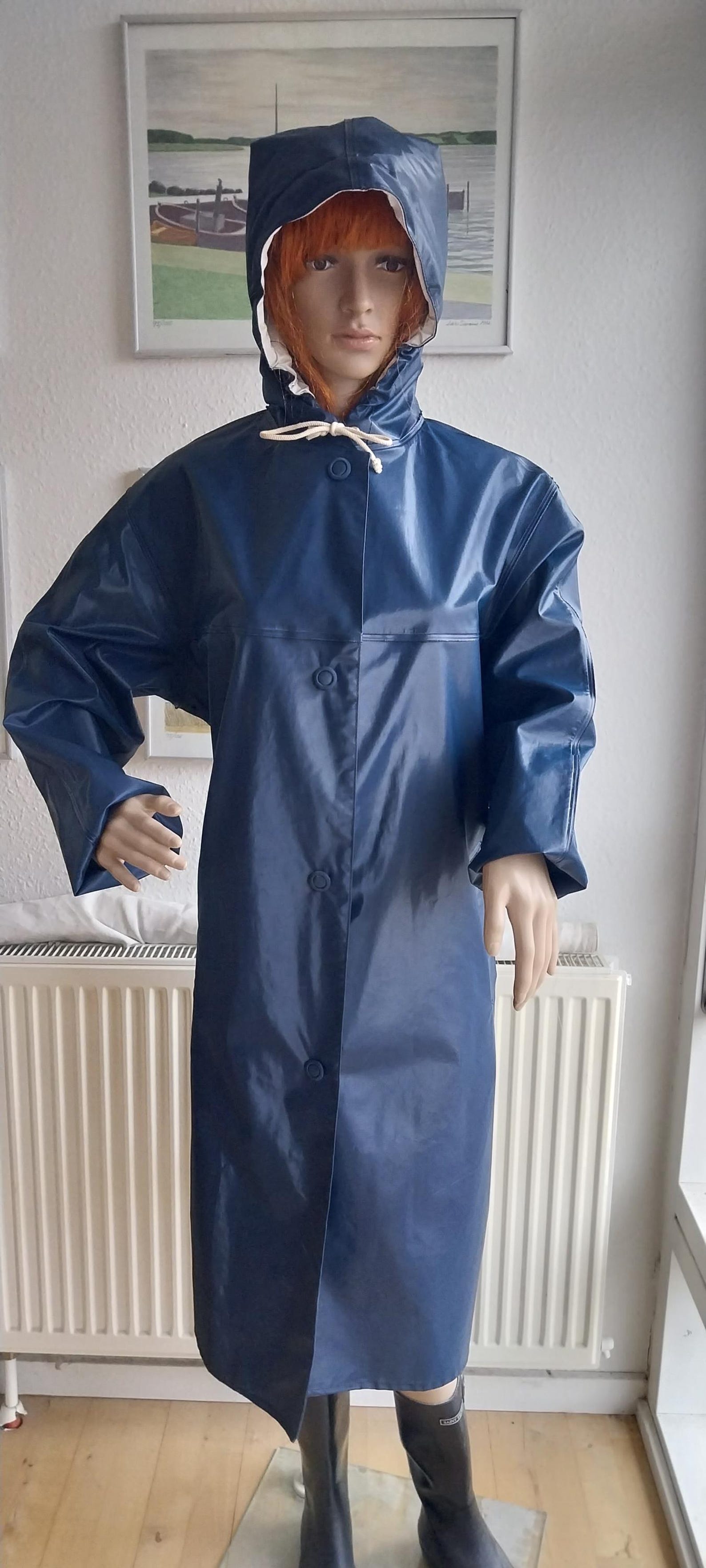 Blue Pvc Raincoat Rainjacket - Etsy