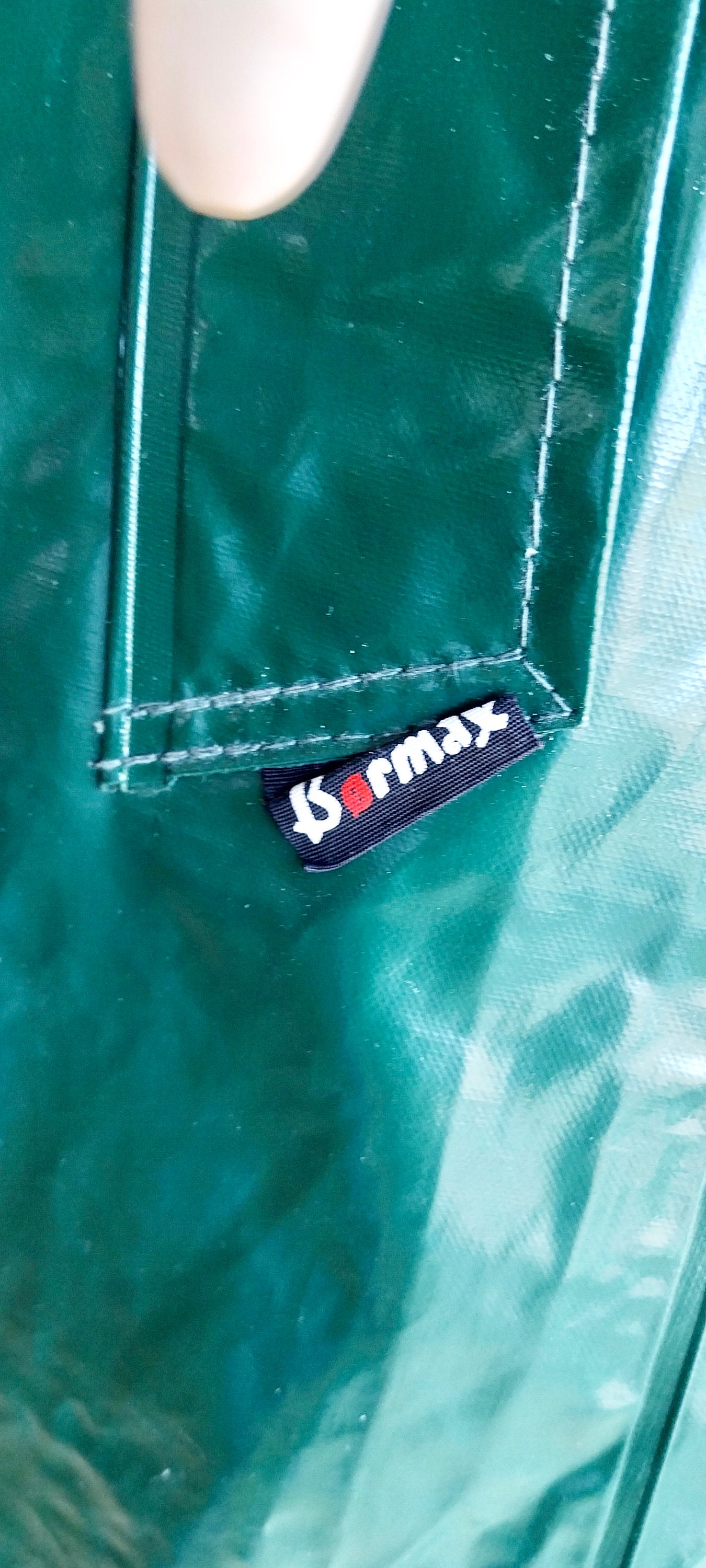 Green Vinyl / Pvc Raincoat Rainjacket Raincape Rubbercoat Catsuit ...