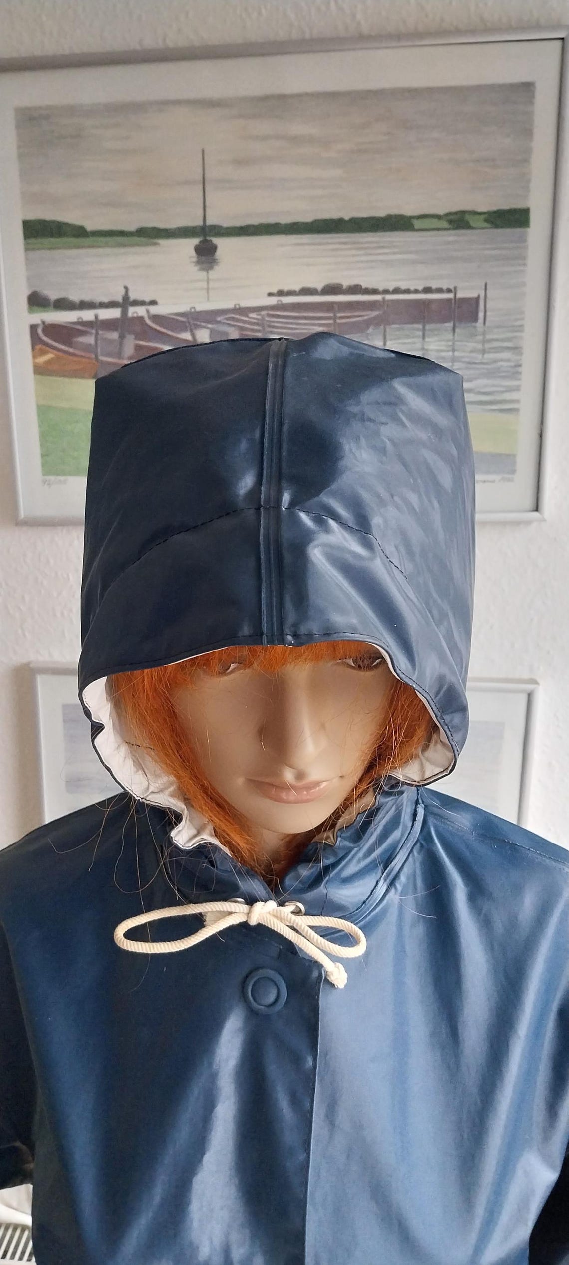 Blue Pvc Raincoat Rainjacket - Etsy