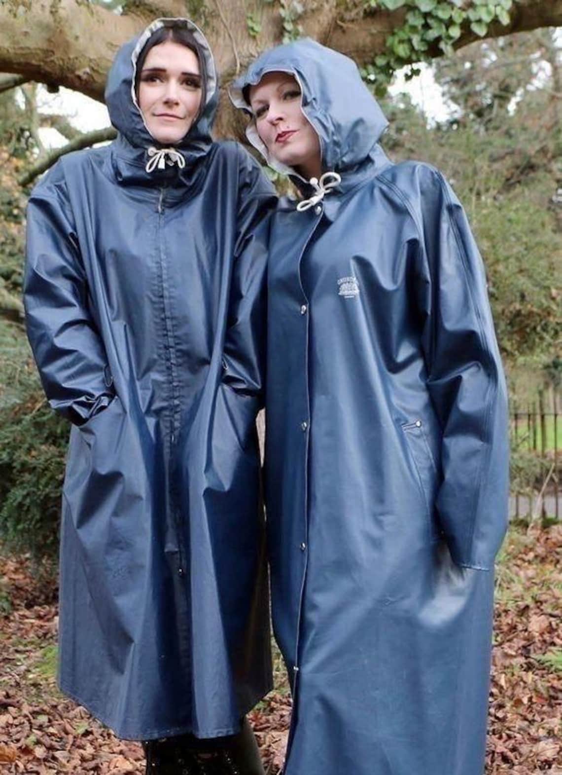 Blue Pvc Raincoat Rainjacket - Etsy