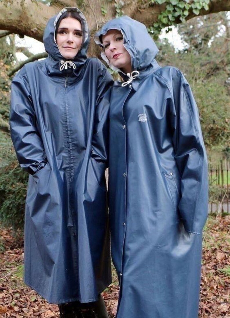 Blue Pvc Raincoat Rainjacket - Etsy