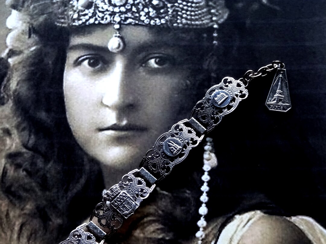 Vintage French Silver Art Deco 1930s Style Filigrane Depose Souvenir ...