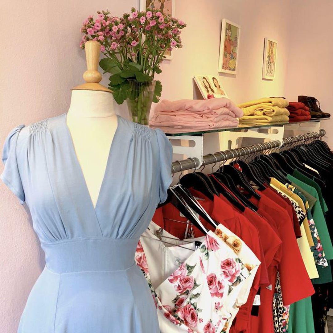 The House of Foxy Vintage 1930s 1940s Reproduction Ava Dress NWT Volup ...